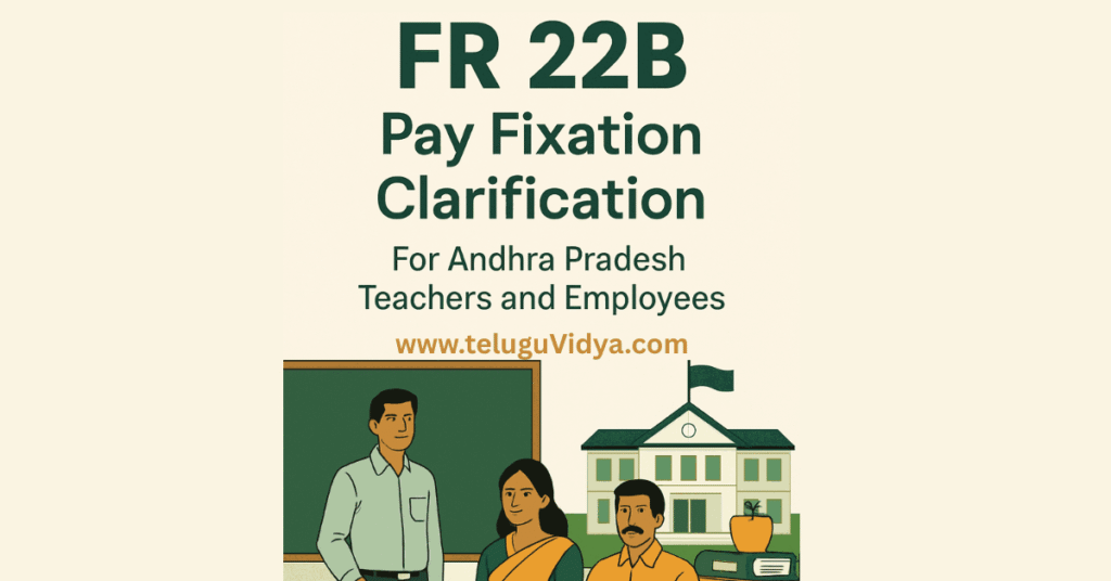 FR 22B Pay Fixation Clarification for AP Teachers & Employees ...